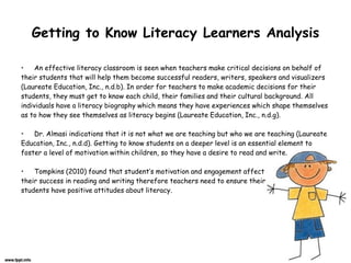 Creating a literature environment power point presentation | PPSX