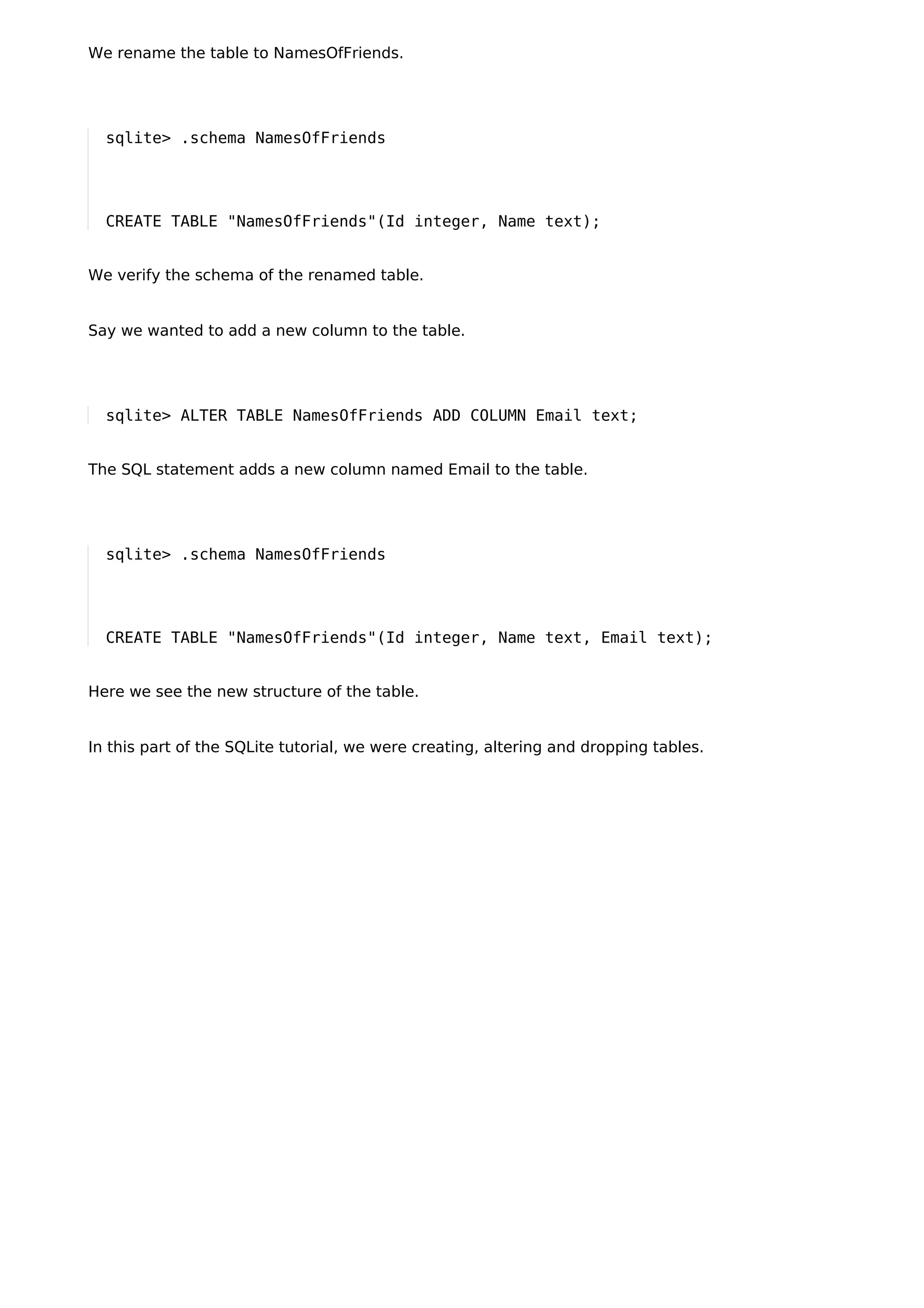 Creating Altering And Dropping Tables Pdf