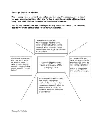 Creating a marketing communications plan tools | PDF