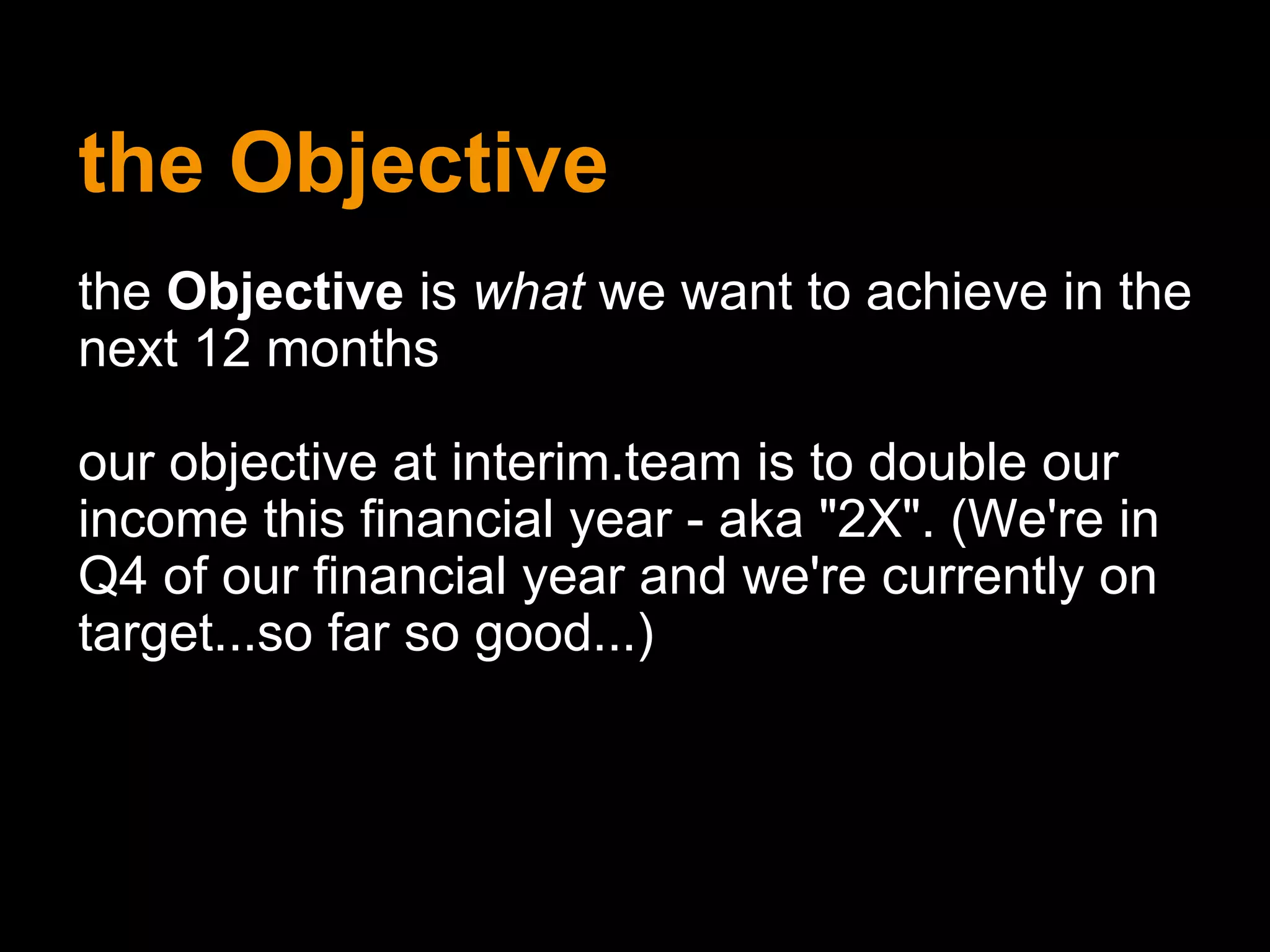 Creating a MOST (Mission Objective Strategy Tactics) strategic ...