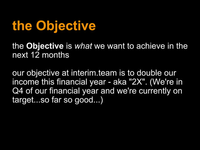 Creating a MOST (Mission Objective Strategy Tactics) strategic ...