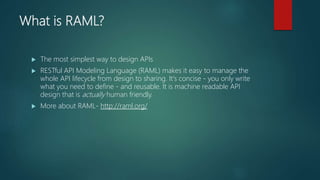 Creating a mule project with raml and api | PPT