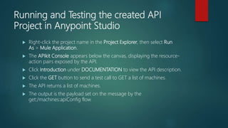 Creating a mule project with raml and api | PPT