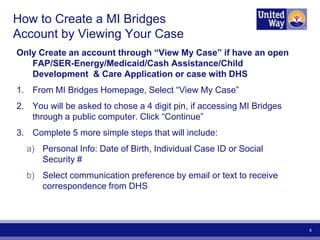 Creating an Account in MI Bridges | PPTX
