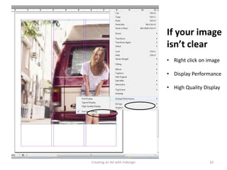 Creating an Magazine ad with Adobe InDesign | PPTX | Desktop Publishing | Computer Software and ...