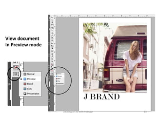 Creating an Magazine ad with Adobe InDesign | PPTX | Desktop Publishing | Computer Software and ...