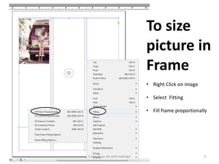 Creating an Magazine ad with Adobe InDesign | PPTX | Desktop Publishing ...