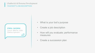 Creating an AI Chat Bot PERSONA | PPTX | Internet for Beginners | Internet