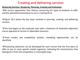 Creating and delivering services | PPTX