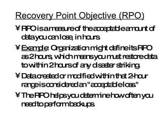 Creating And Implementing A Data Disaster Recovery Plan | PPT