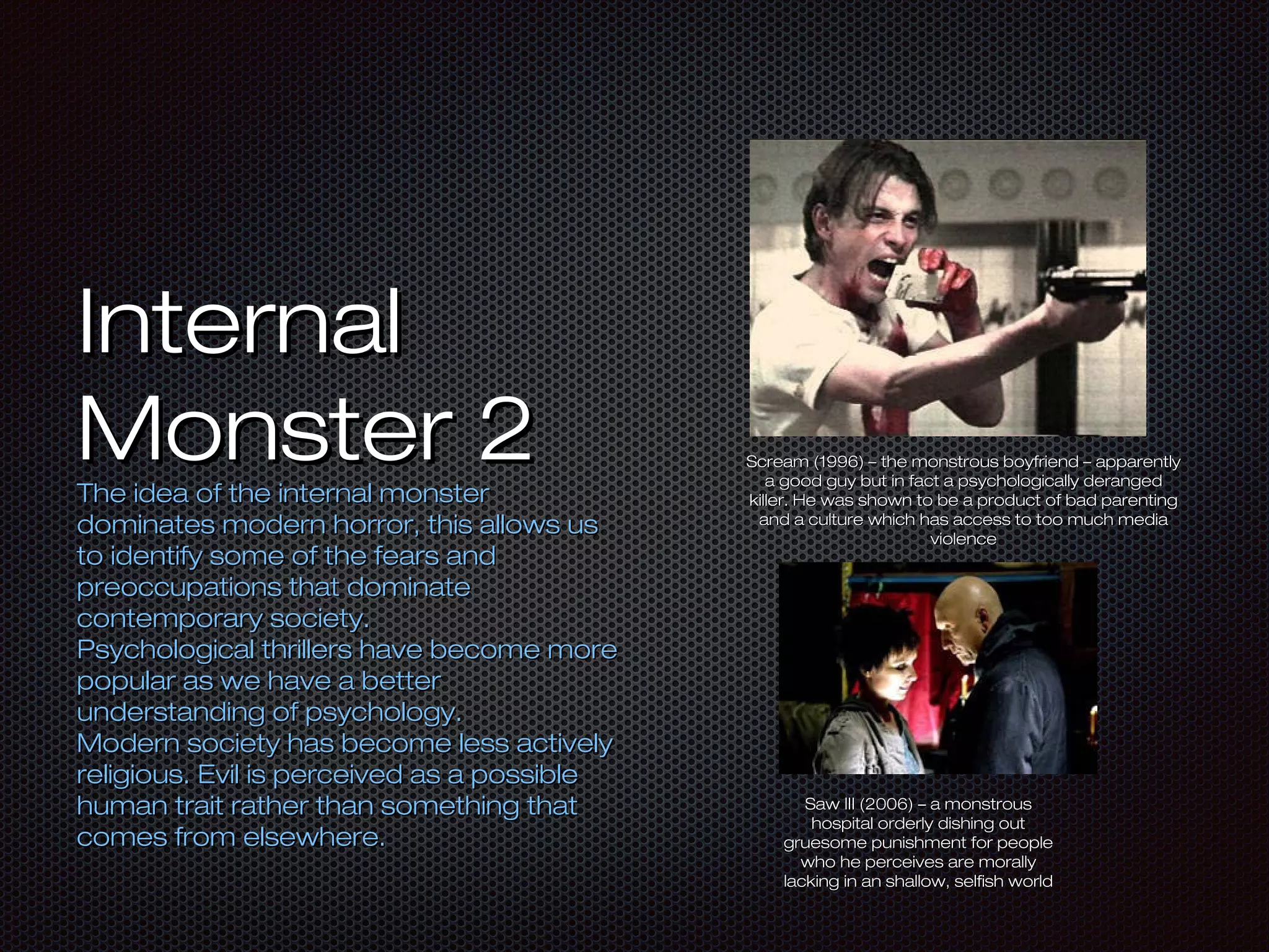 Horror Creating and reflecting fear | PPT | Horror | Genres