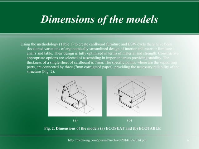 CREATING AND RESEARCHING SUSTAINABLE DESIGN OF CORRUGATED CARDBOARD ...