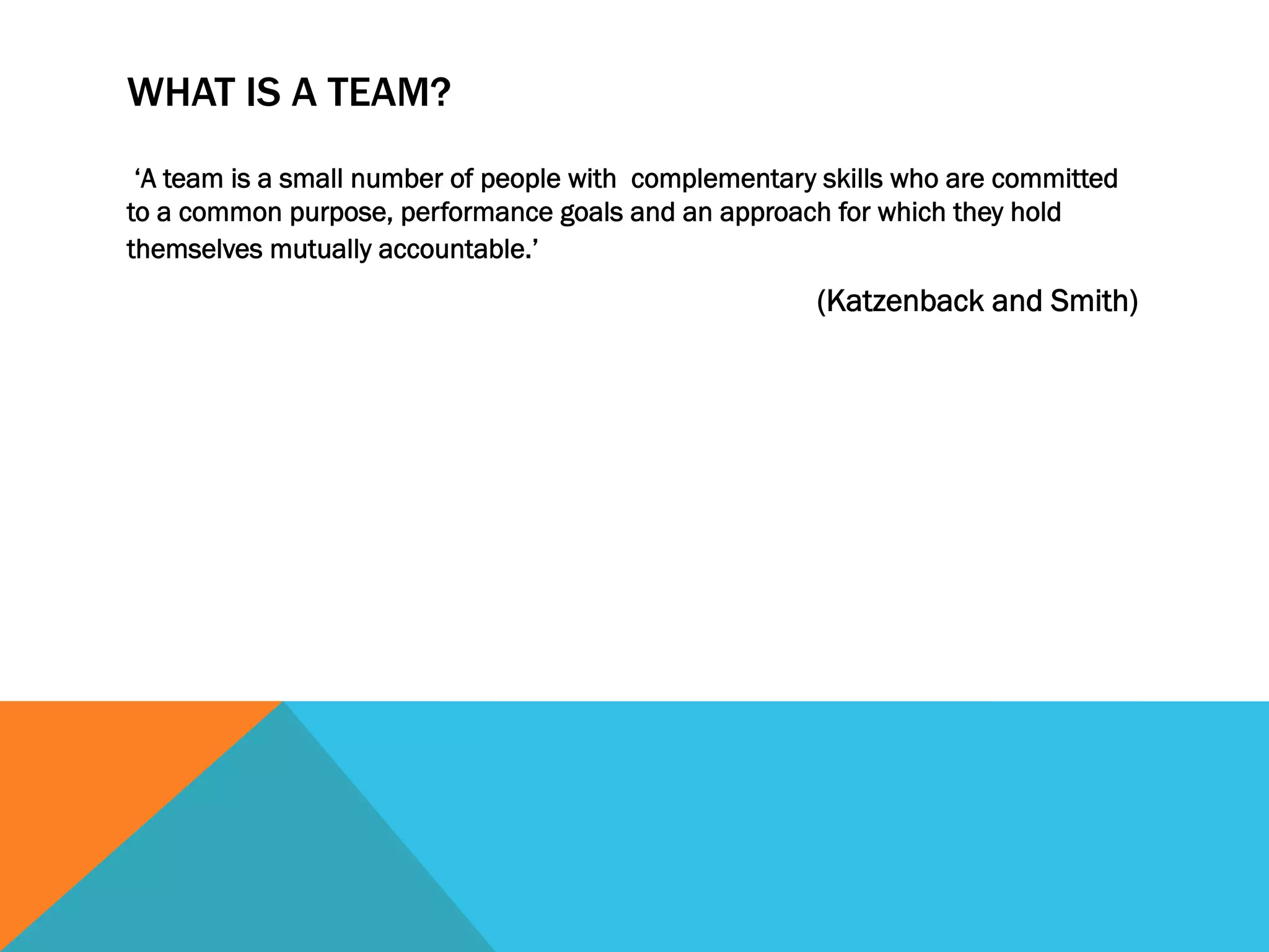 Creating and sustaining effective teams | PPT