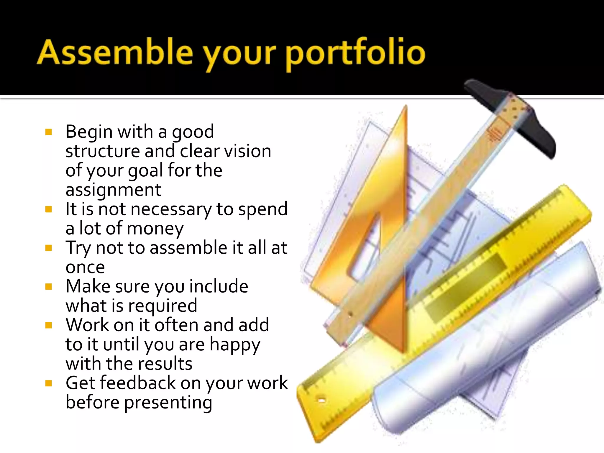 Creating And Using Portfolios | PPT