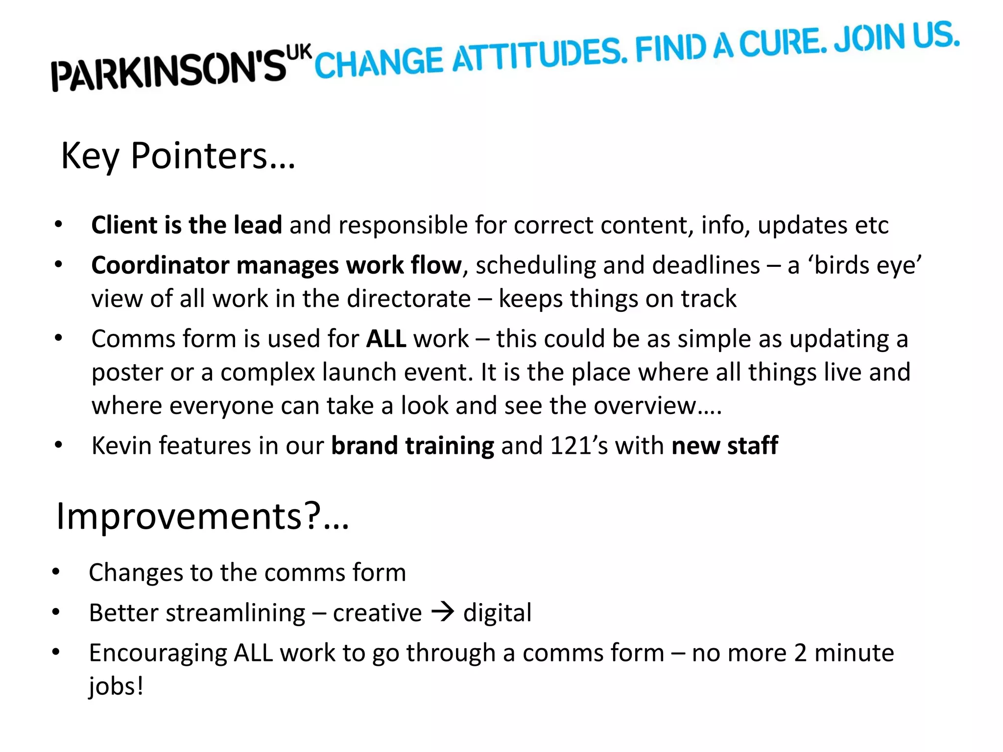 Creating an effective comms project approach | PPT