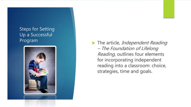Creating an Effective Independent Reading Program | PPTX | Educational ...