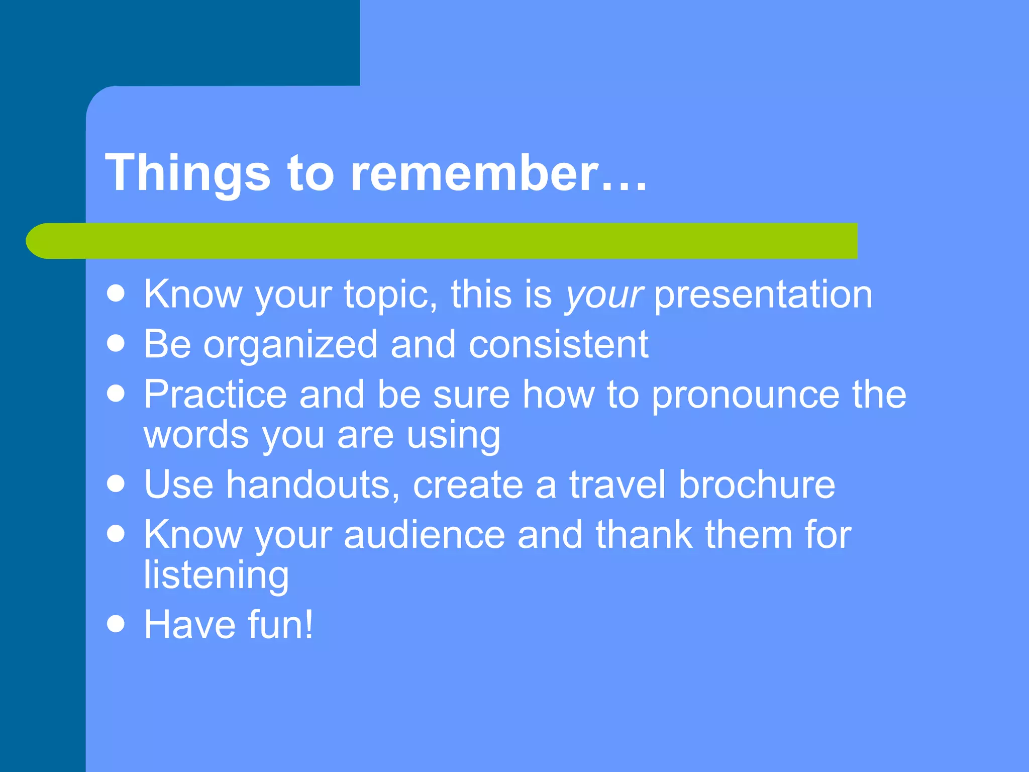 Creating an effective power point presentation | PPT