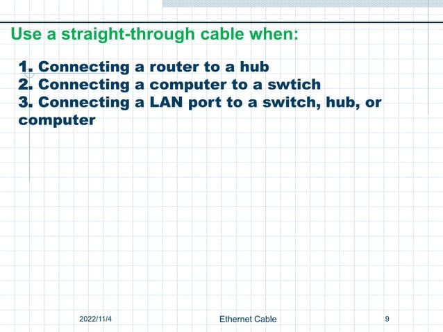 Creating A Network Cable.ppt | Computer Networking | Computing
