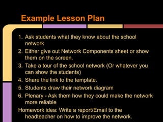 Creating a network diagram | PPT