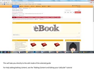 Creating a new lib guide | PPT