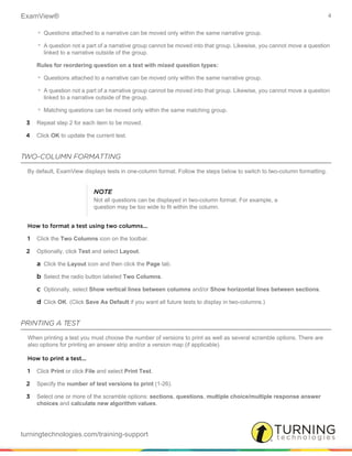 Creating an examview test with quicktest wizard | PDF