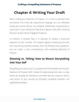 Creating a Compelling Statement of Purpose for Grad School.pdf ...