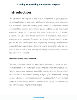 Creating a Compelling Statement of Purpose for Grad School.pdf ...