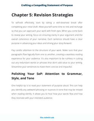 Creating a Compelling Statement of Purpose for Grad School.pdf ...