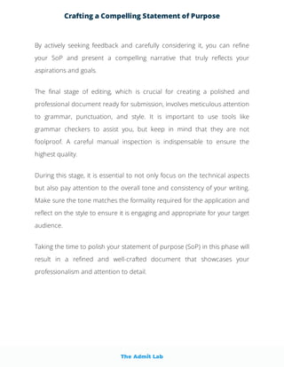 Creating a Compelling Statement of Purpose for Grad School.pdf ...