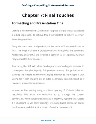 Creating a Compelling Statement of Purpose for Grad School.pdf ...