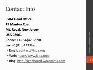 Creating an igda chapter in Malta | PDF | Non-Profit Organizations ...