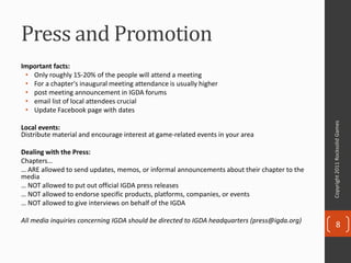 Creating an igda chapter in Malta | PDF | Non-Profit Organizations ...