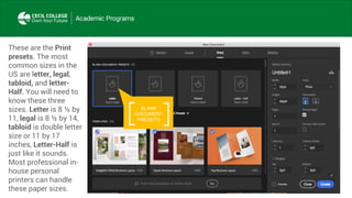 Creating an in InDesign document | PPT