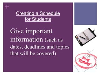 Creating an interactive syllabus | PPT