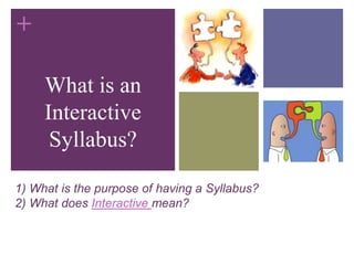 Creating an interactive syllabus | PPT