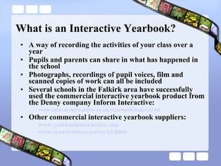 Creating An Interactive Yearbook | PPT