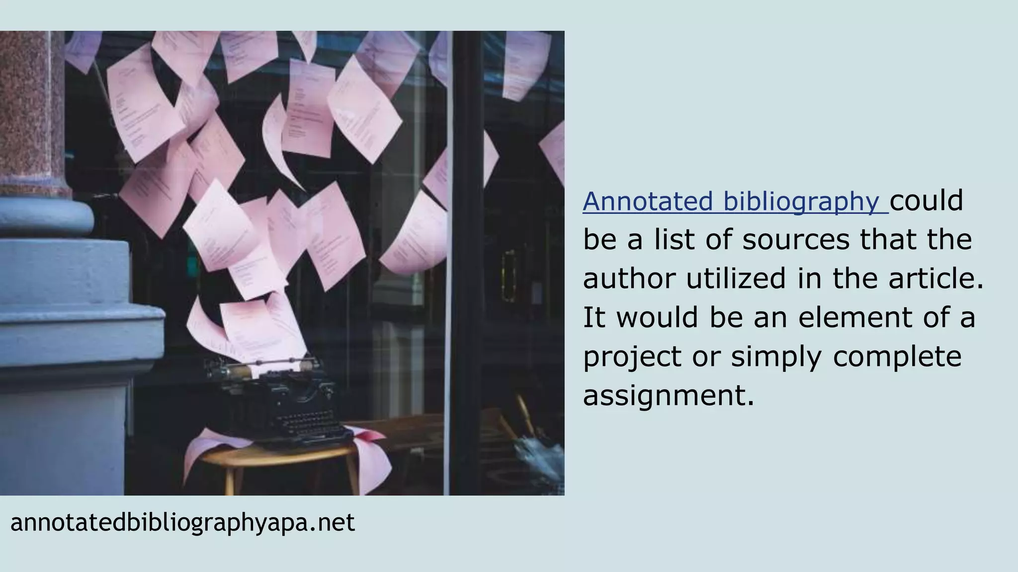 Creating Annotated Bibliography: Is It Useful? | PPTX | Science