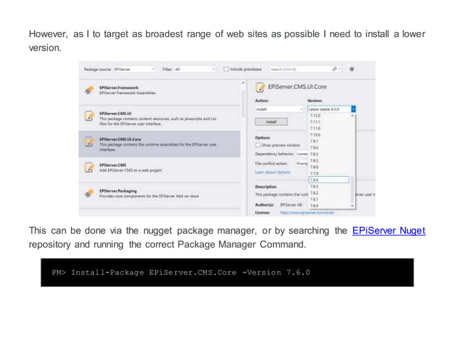 Creating an nuget package for EPiServer | PPT