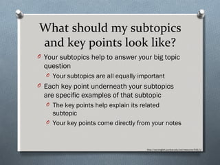 Creating an Outline | PPT | Science