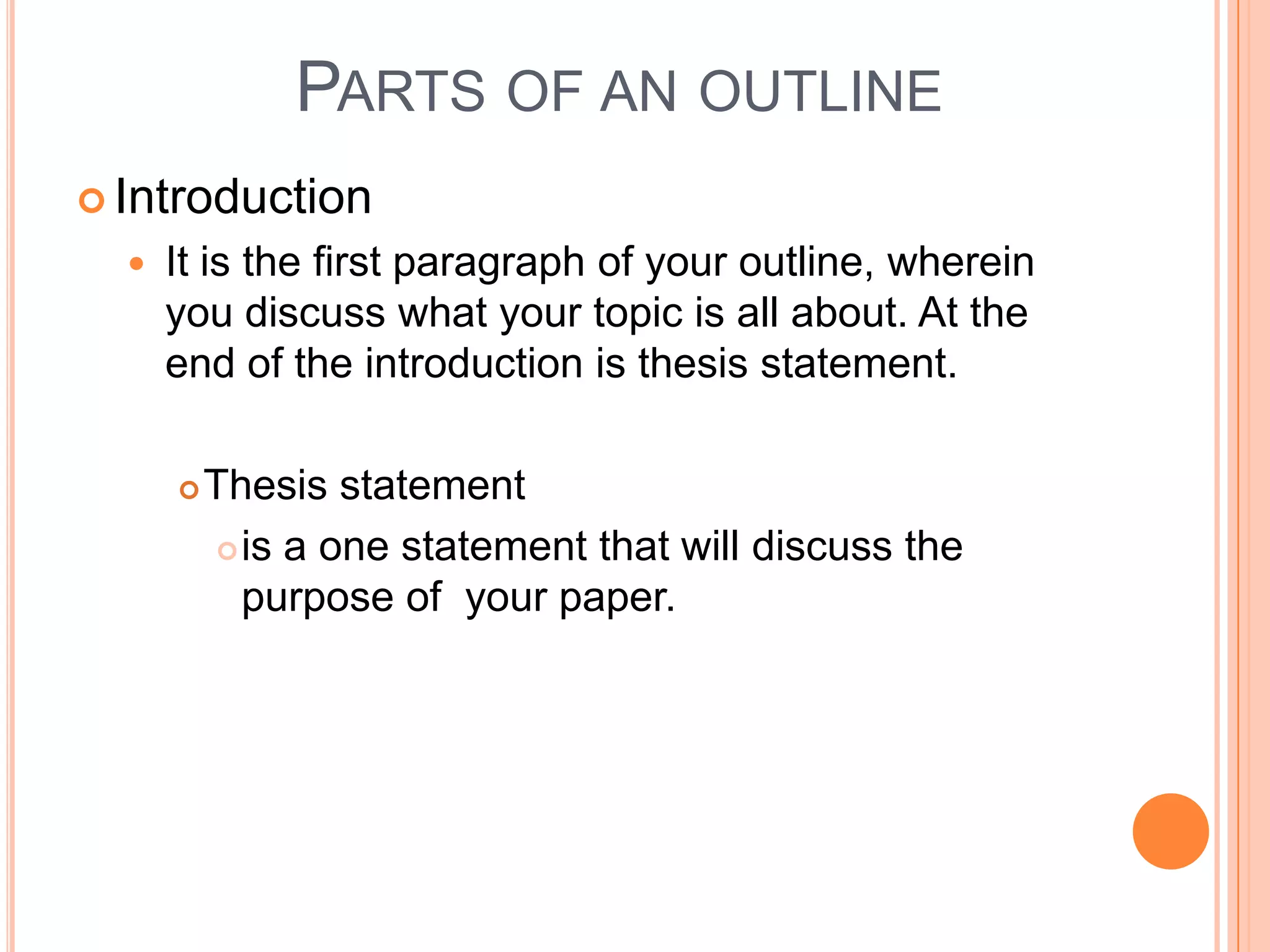 Creating an outline | PPTX