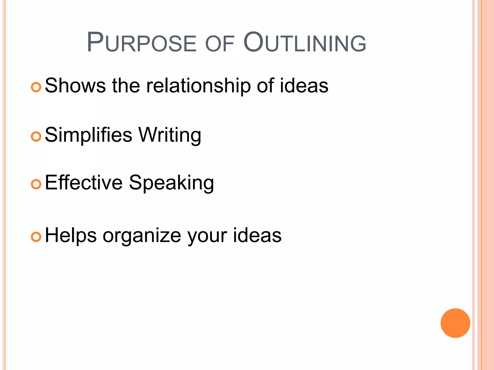 Creating an outline | PPTX