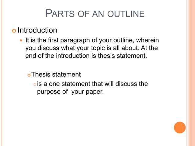 Creating an outline | PPTX