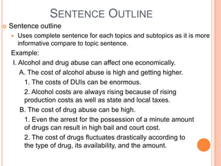 Creating an outline | PPTX