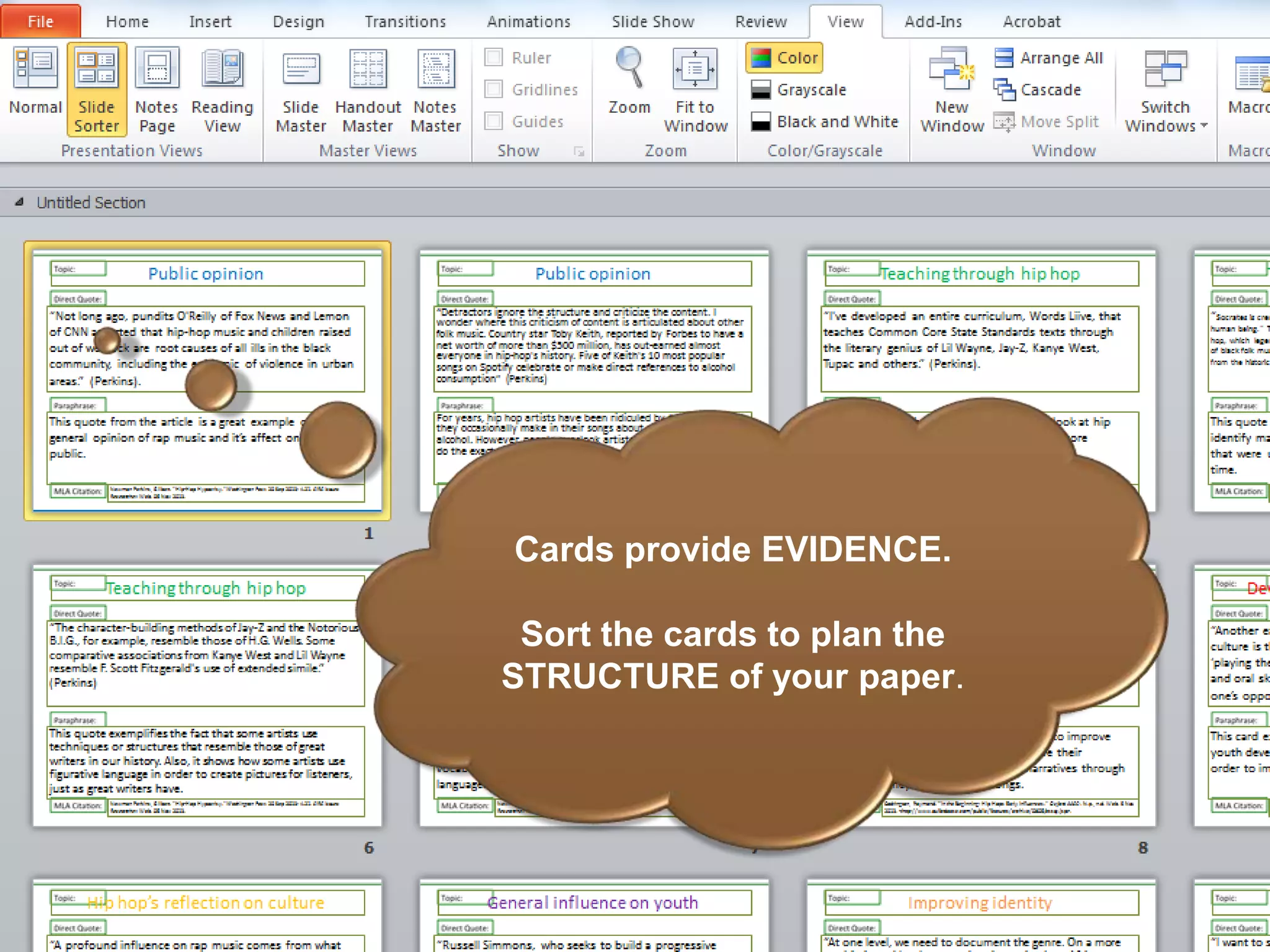 Creating an outline.tutorial | PPT