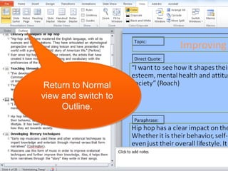 Creating an outline.tutorial | PPT