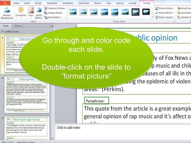 Creating an outline.tutorial | PPT
