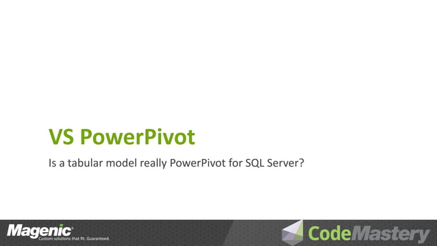Creating a Tabular Model Using SQL Server 2012 Analysis Services | PPT