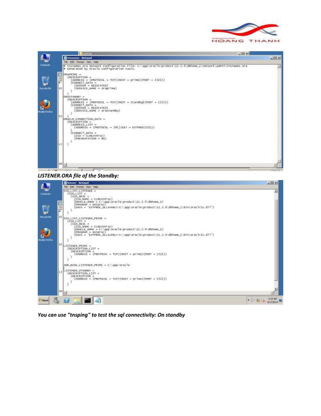 Creating a physical standby database 11g on windows | DOCX | Databases | Computer Software and ...