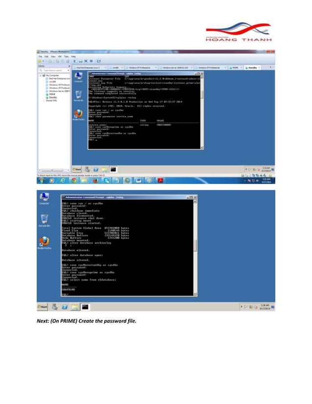 Creating a physical standby database 11g on windows | DOCX | Databases | Computer Software and ...