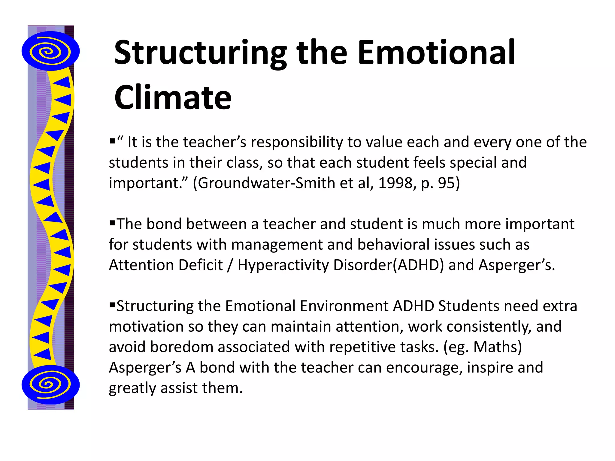 Creating a positive learning environment | PPTX
